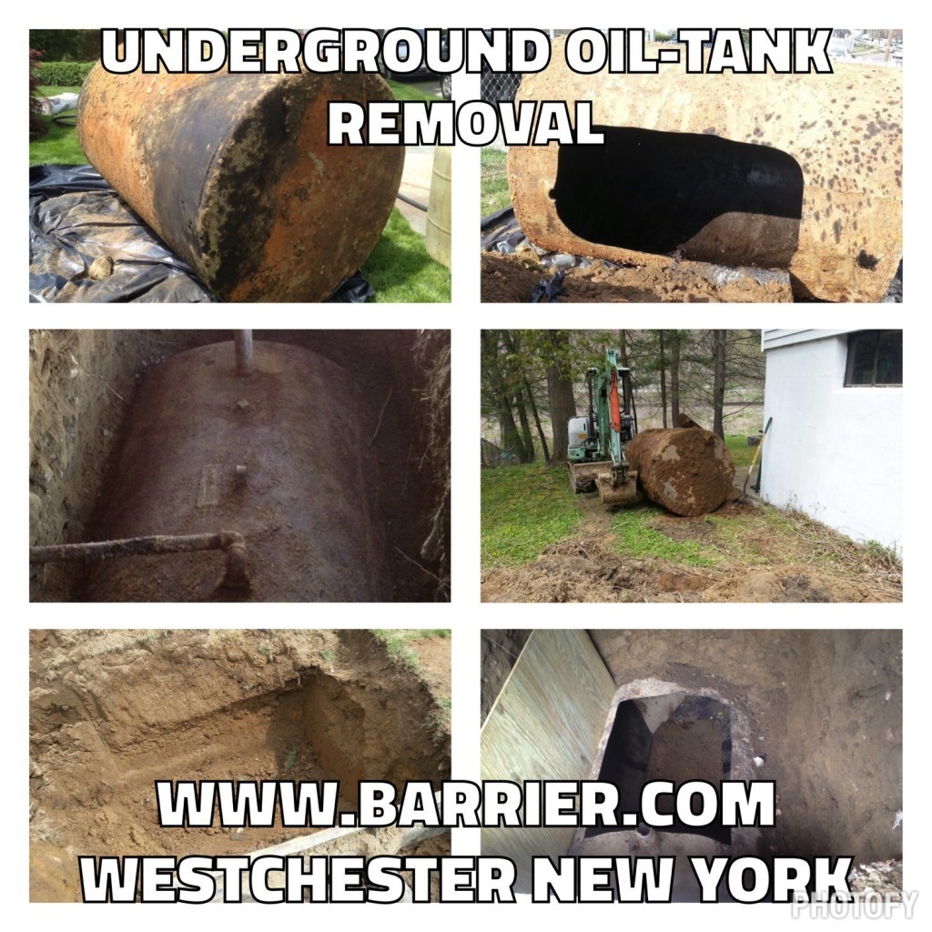 Oil Tank Removal and Installation Photos - Barrier Contracting